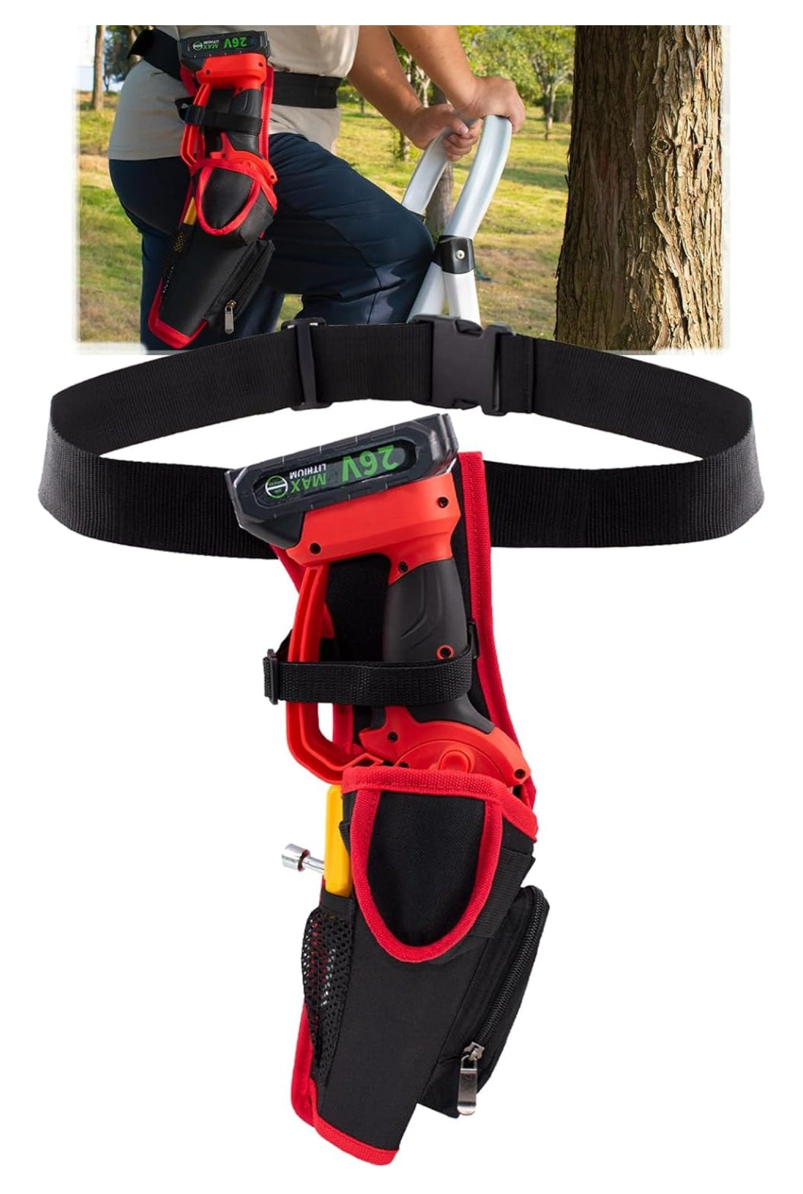 Mini Cordless Chainsaw Belt Bag, Bag for One Handed Chainsaws, Ideal ...