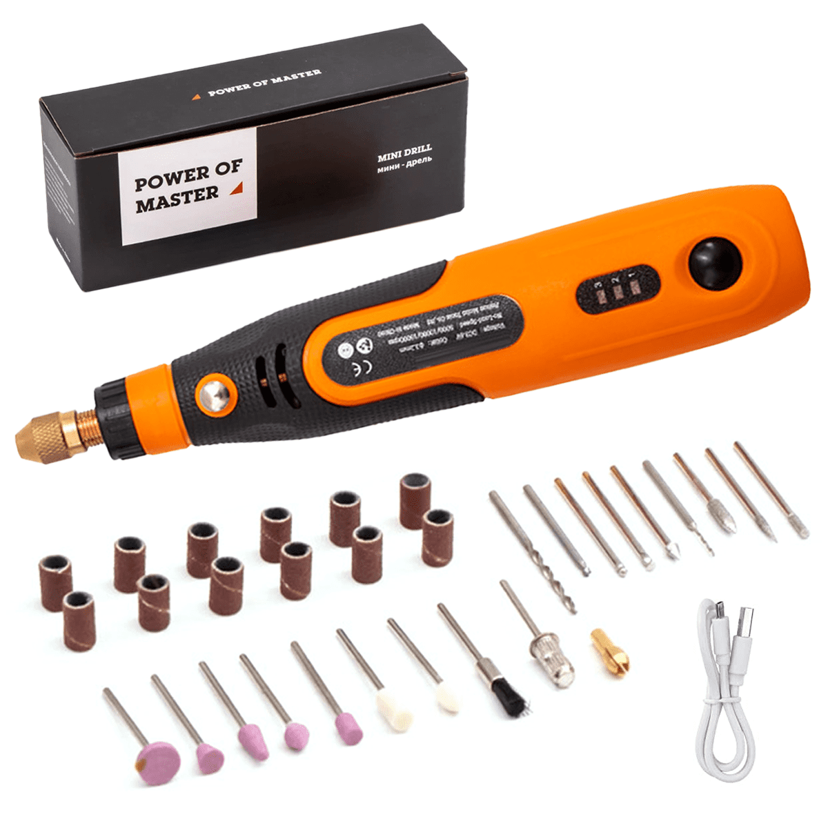 Mini Cordless Rotary Tool 3.6V, 3-Speed Rotary Tool Kit With ...