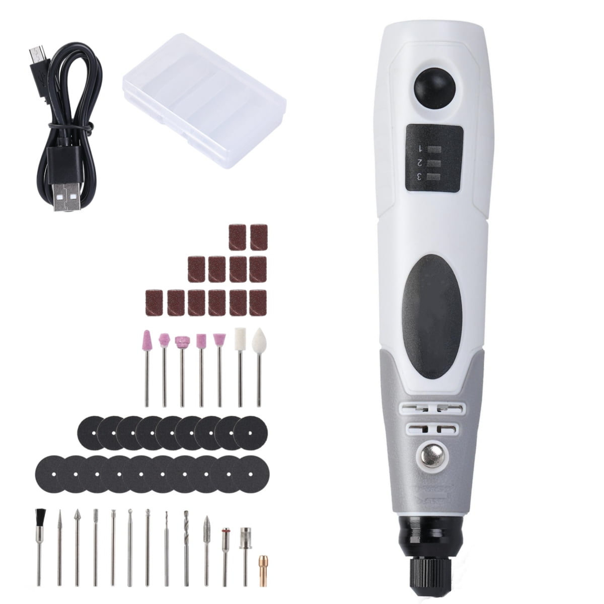 Mini Cordless Rotary Tool Kit 3.6V with 50 Accessories, USB Charging 3 ...