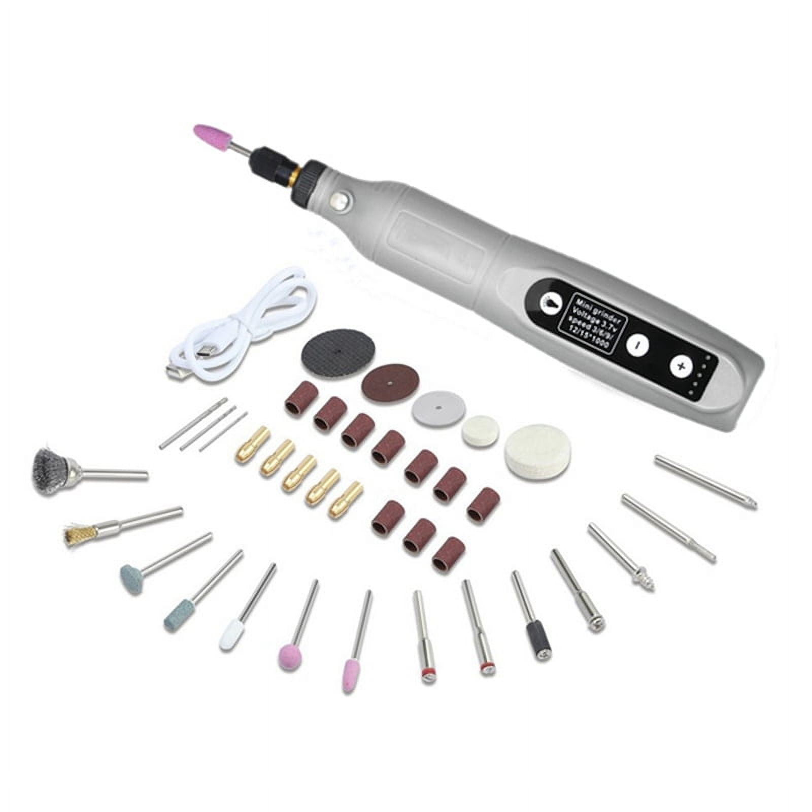 Mini Cordless Rotary Tool Kit, 5-Speed Multi-Purpose 3.7V Power Rotary ...