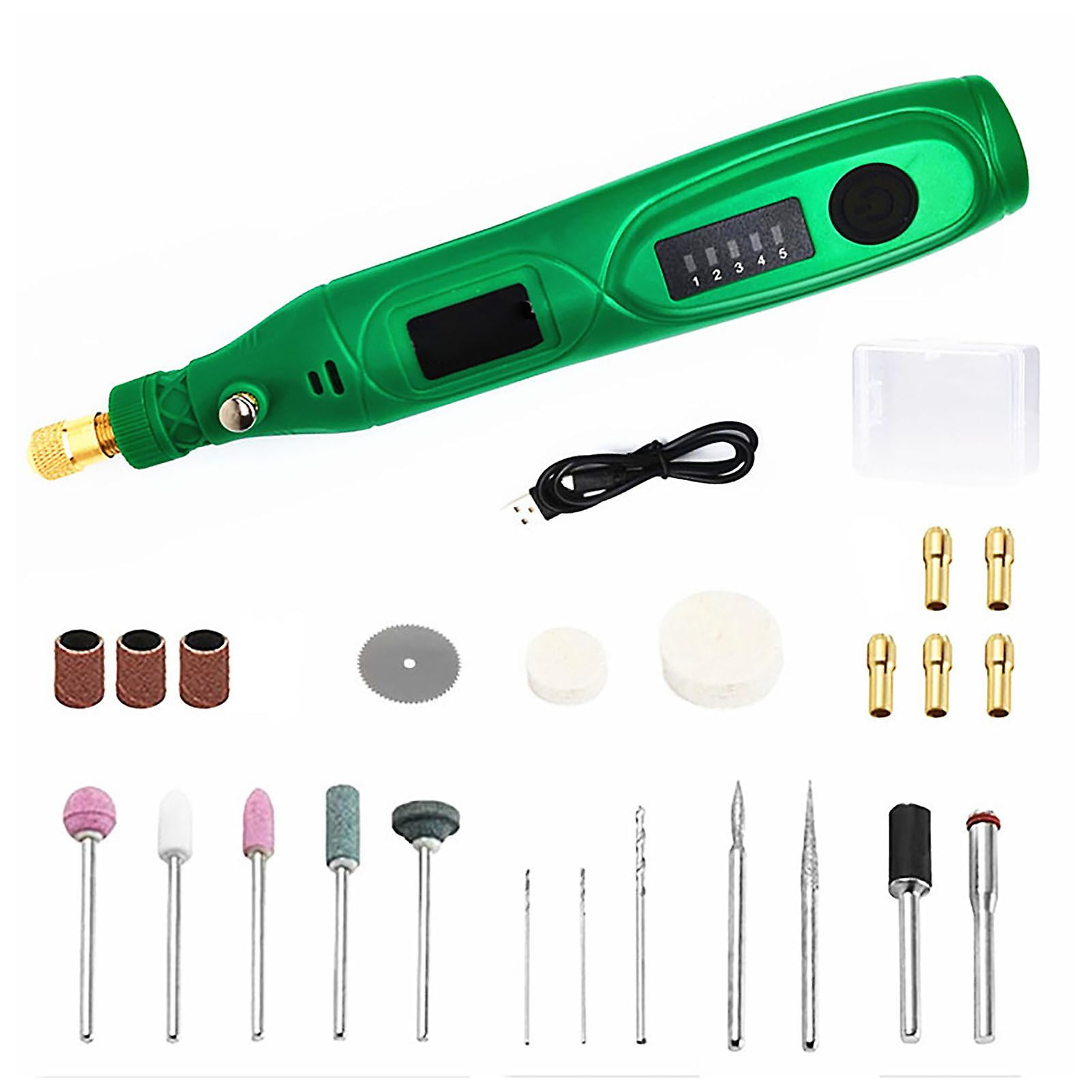 Mini Cordless Rotating Tool 5 Gear Rechargeable Copper Motor Plastic ...