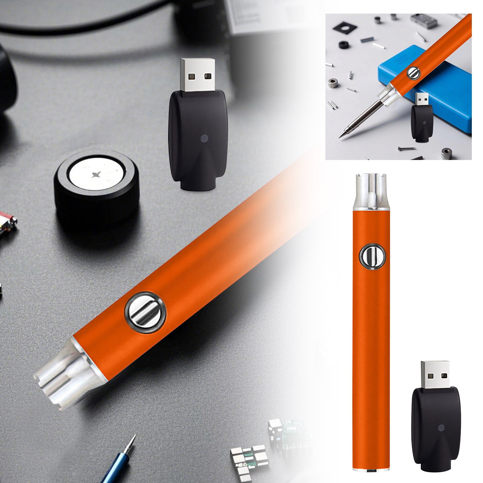 Mini Cordless Soldering Iron Kit, 350mAh USB Rechargeable Portable ...