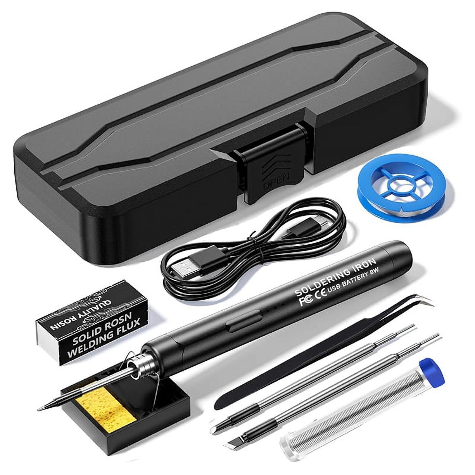 Mini Cordless Soldering Iron Kit,USB Wireless Electric Pen,3 ...