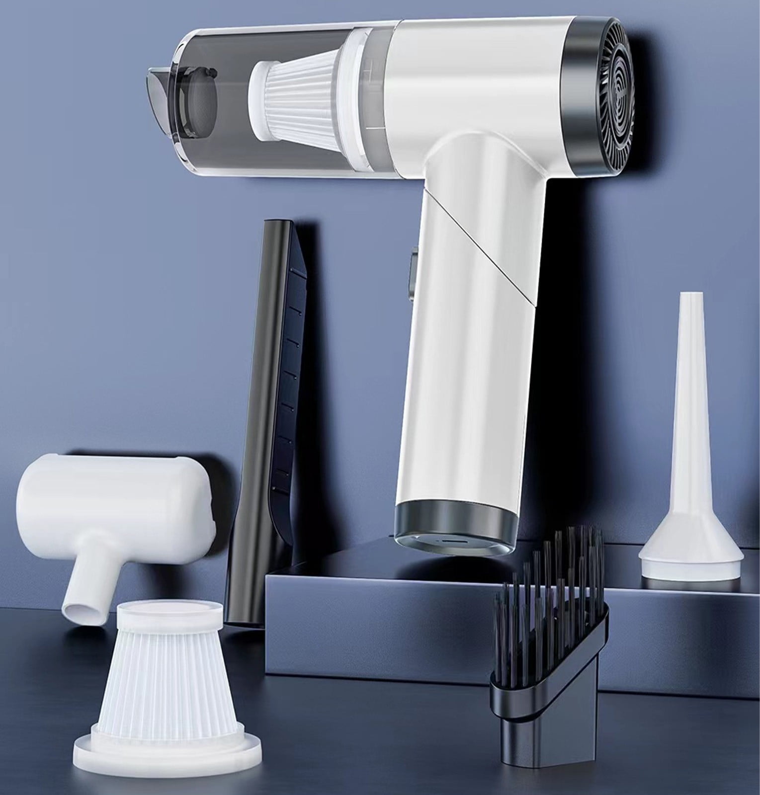 Mini Cordless Vacuum Cleaner for Car, Foldable 6000Pa Handheld Car ...