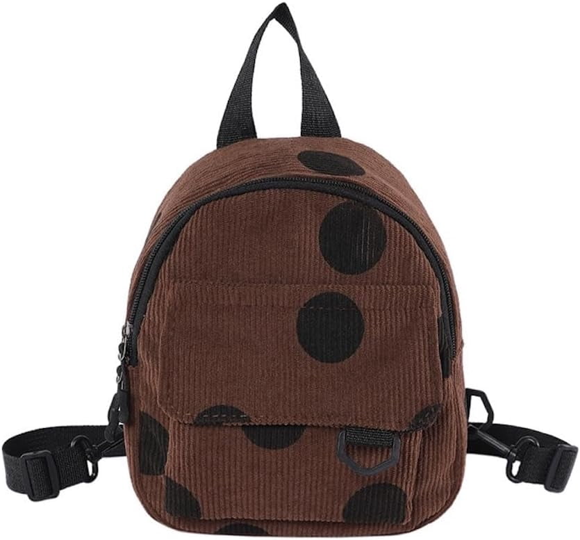 Mini Corduroy Backpack Purse Women Bobo Milk Tea Kawaii Small Backpack ...