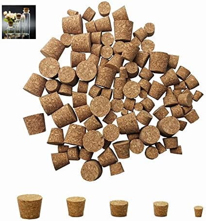 Mini Cork Stoppers - 100-Pack Tapered Bottle Plugs, 5 Sizes - Walmart.com