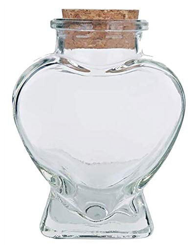 Mini Glass Corked Jars Party Favor Bottle, Keepsake Souvenir, 3-inch ...