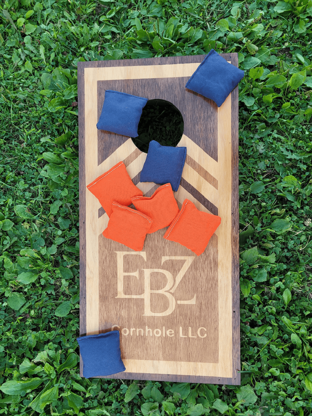 Mini Cornhole Bags 3 inches - Set of 8 Bags Orange and Navy - Walmart.com