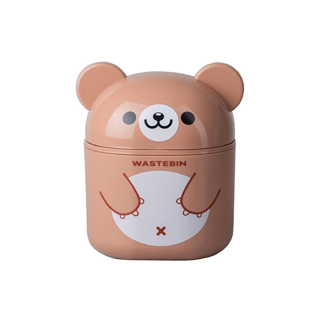 Mini Countertop Trash Can with Lid, Desk Small Trash Can, Waste Garbage ...