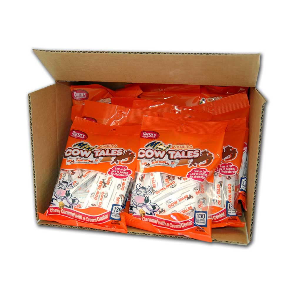 Cow Tales Mini Chewy Caramel Candy, 12 Bags, 4 oz Each - Walmart.com