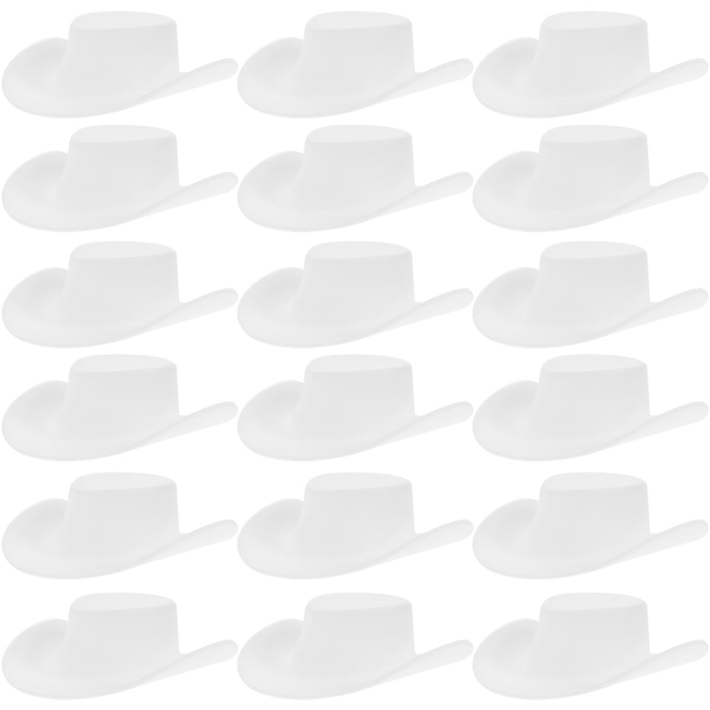 Adorable White Plastic Decorative Doll Hats for Craft Projects and Room ...