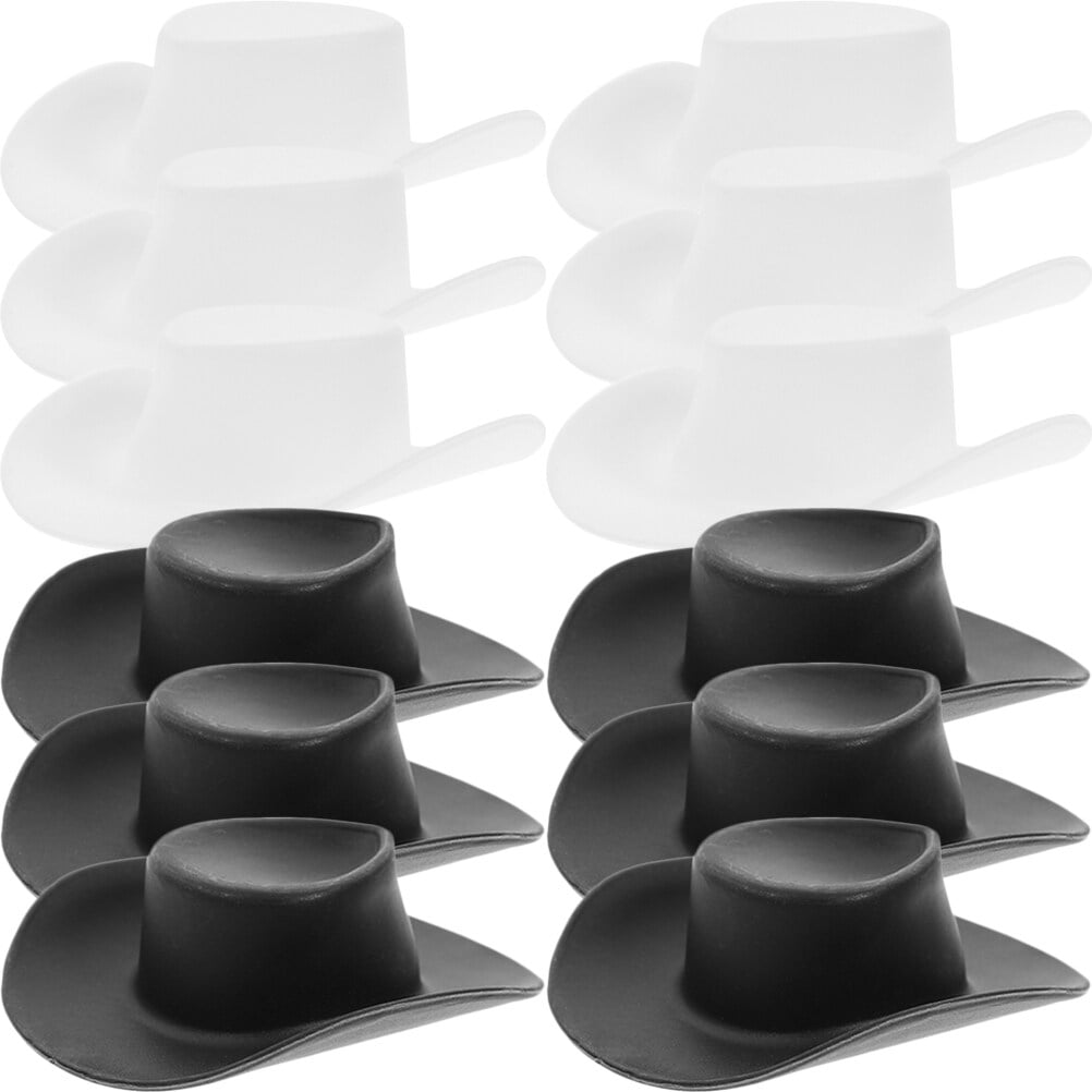 Mini Cowboy Hat Decorative Tiny Hats Replaceable Doll Plastic Crafts ...