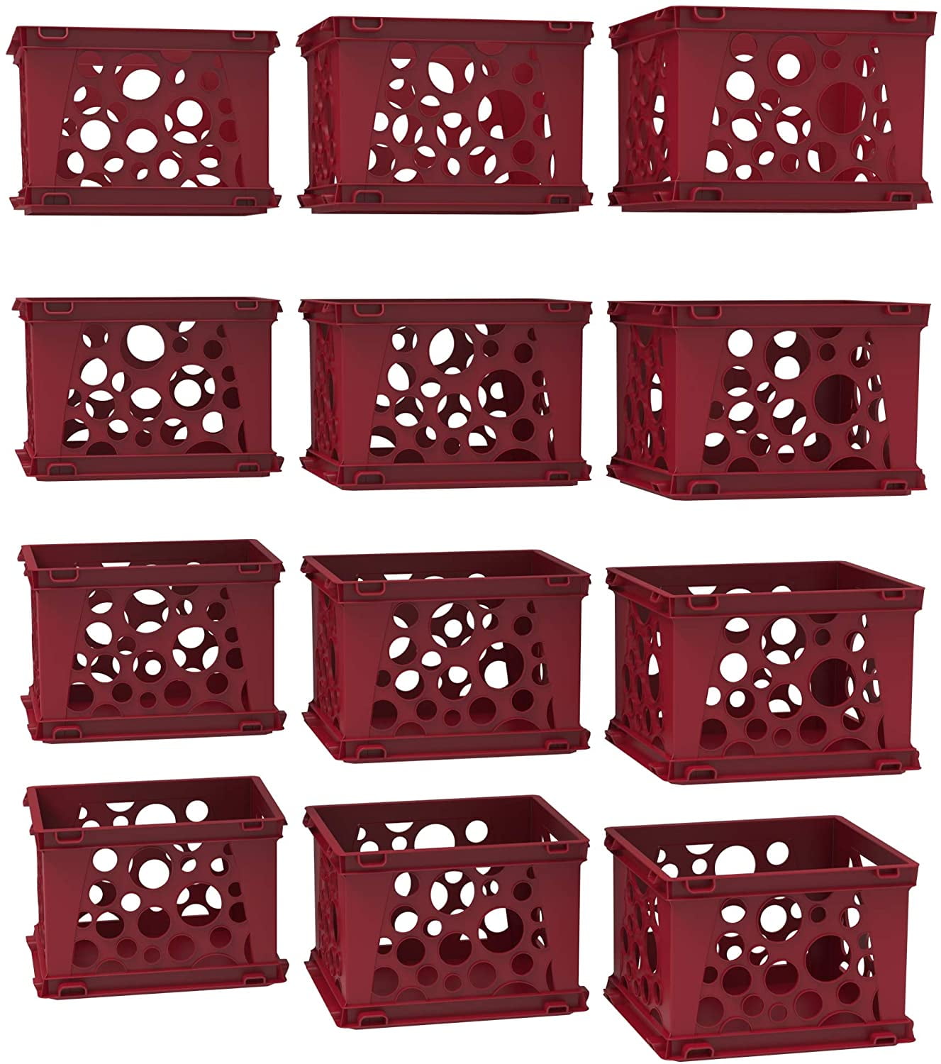 Mini Crates – Stackable Small Storage Crates for Desktop Organization ...