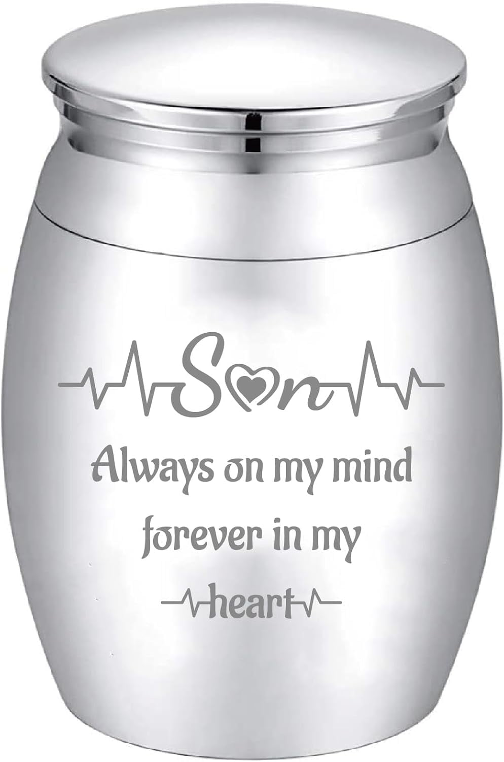 Mini Cremation Urn Small Keepsake Urns Ashes Holder Silver Alloy ...