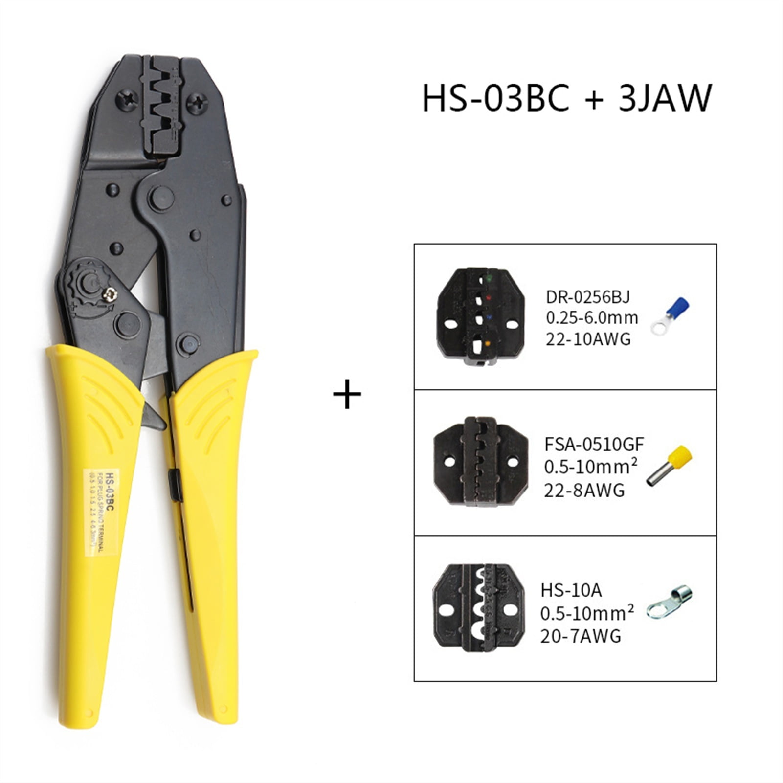 Mini Crimping Pliers HS-03BC Clamp Tools Cap/coaxial Cable Terminals ...