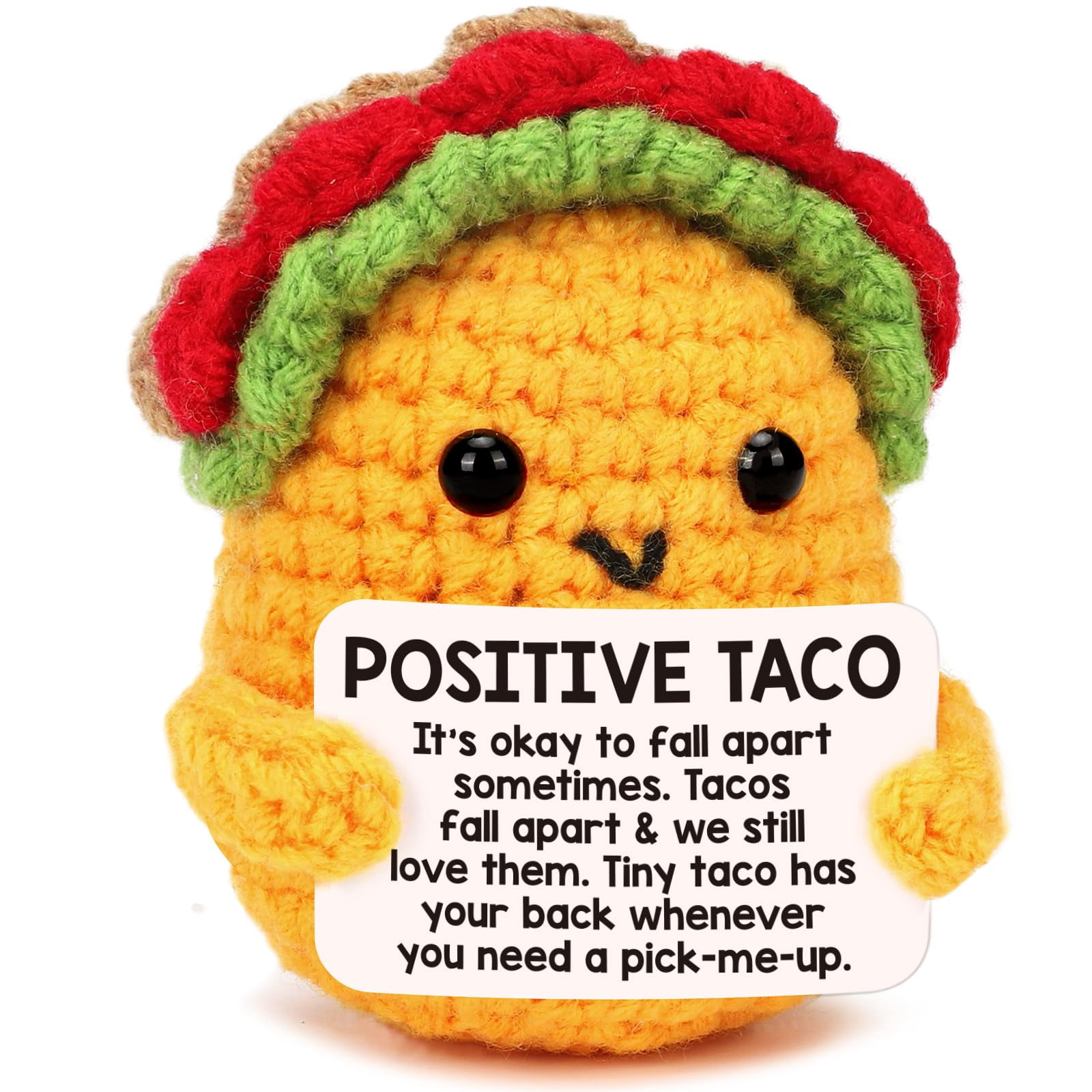 Mini Crochet Taco, Cute Emotional Support Gifts for Women and Men for ...