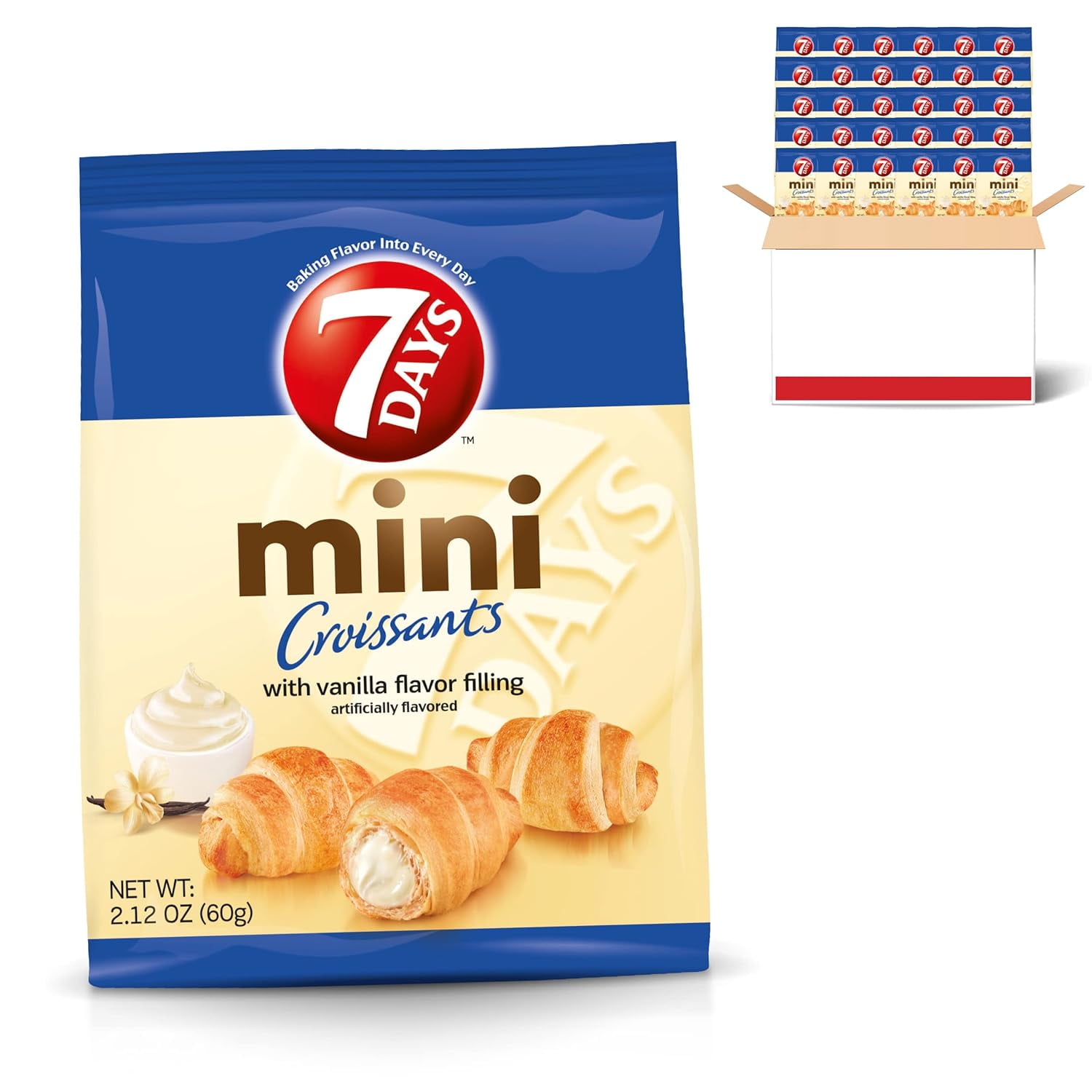Mini Croissant Pouches, Vanilla Filling, Individual Size Snack Bag, On ...
