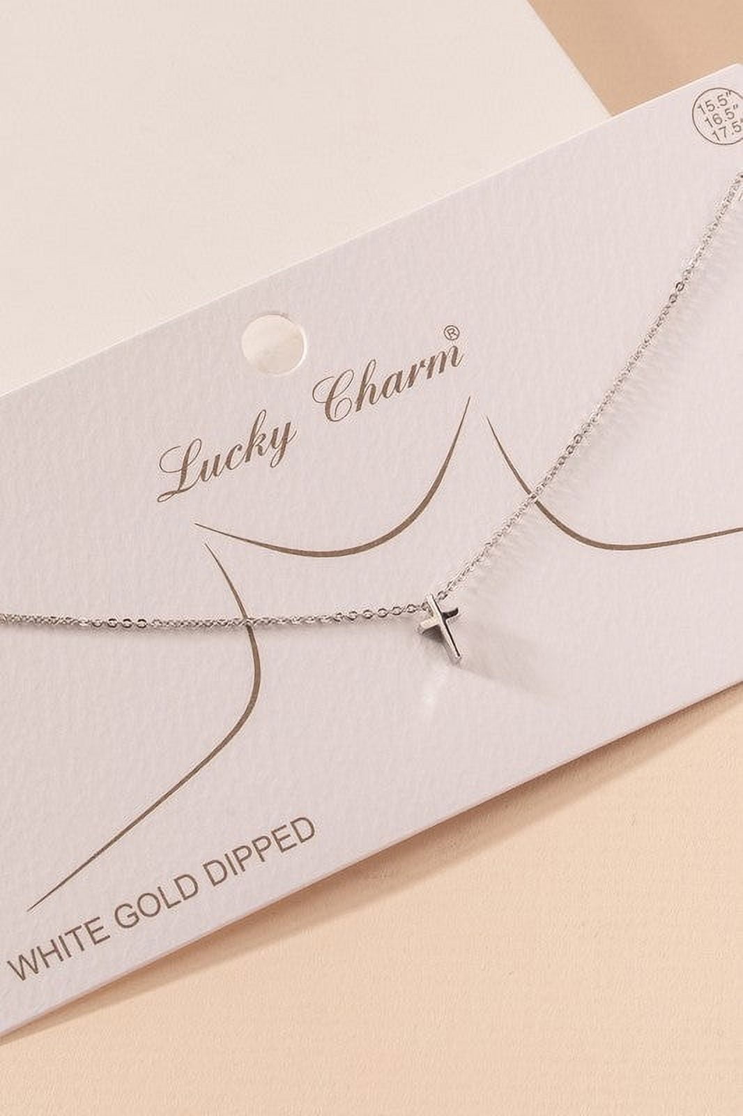 Mini Cross Charm Necklace - Walmart.com