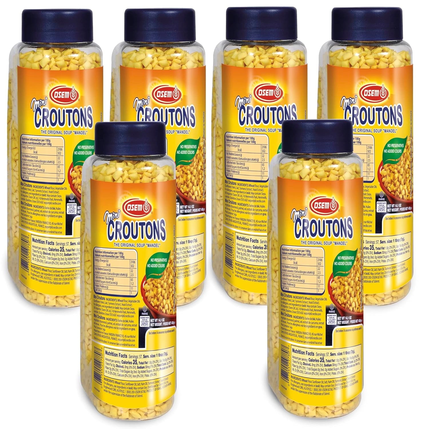 Mini Croutons, Original Mini Mandel, 14.1 Oz (6 Pack) - Walmart.com