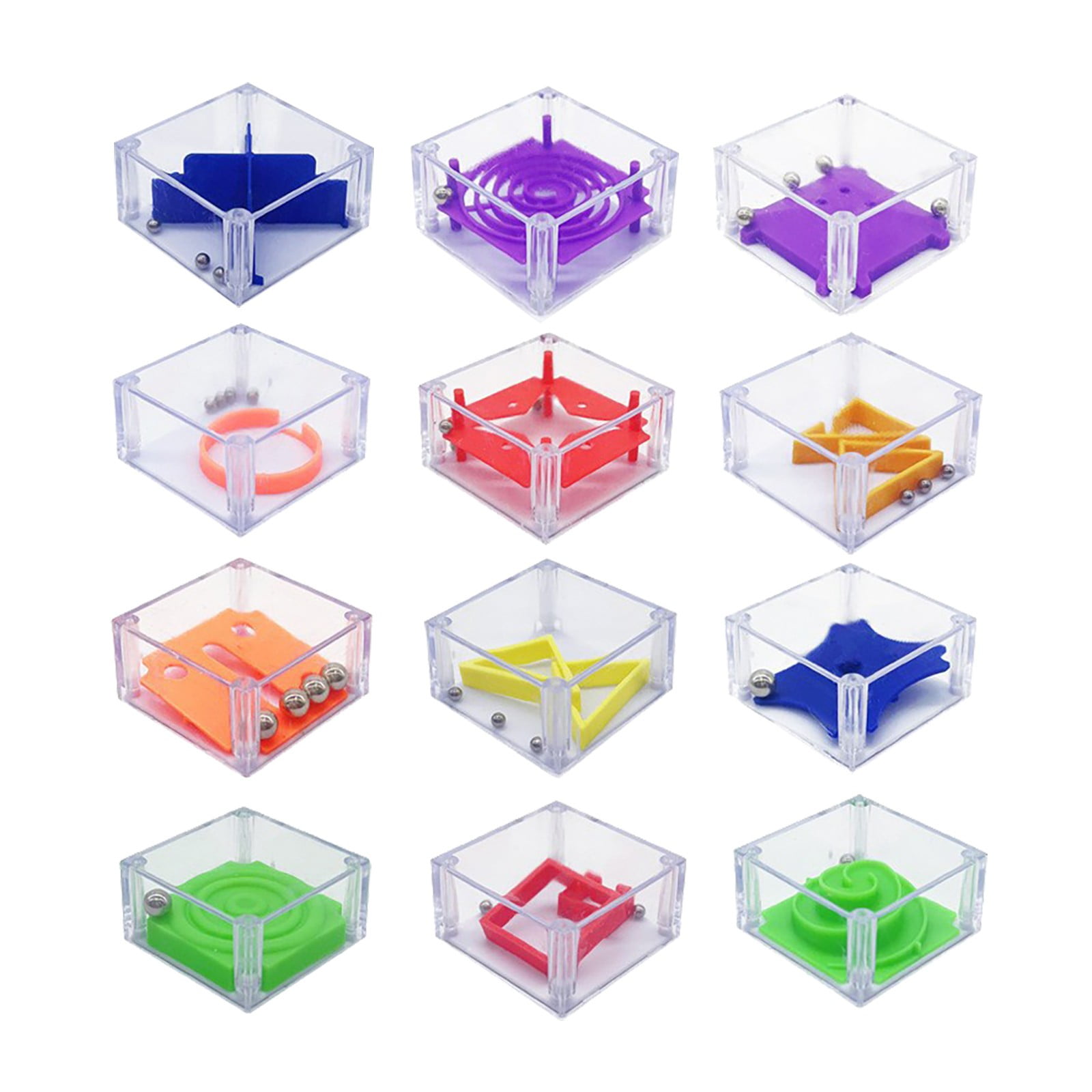 Mini Cube Puzzle Box Set, 72-Pack Balance IQ Party Favor Games for Kids ...
