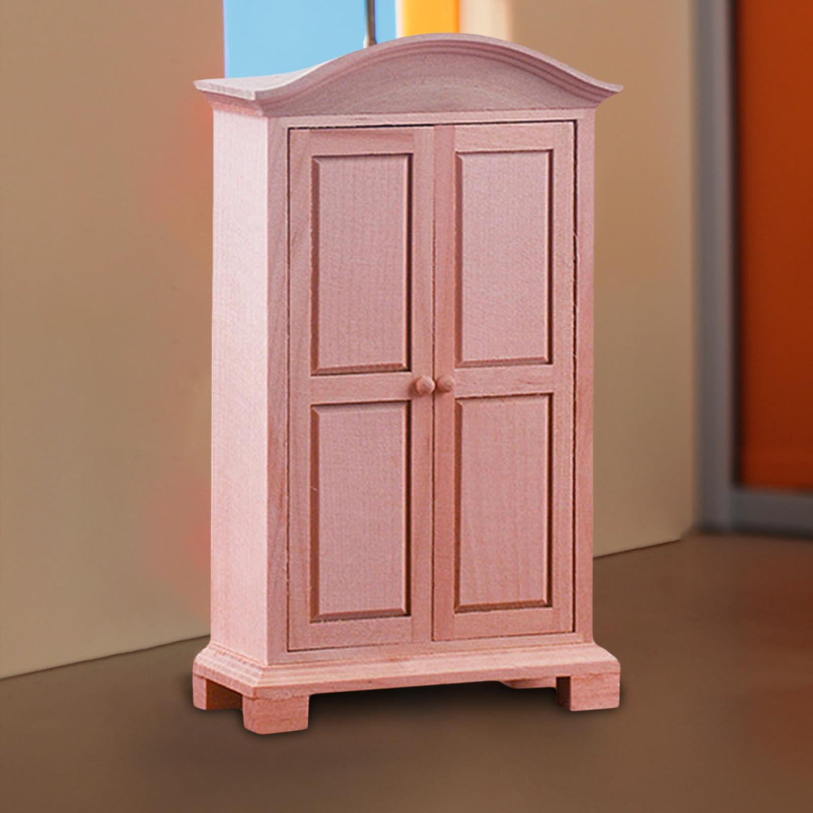 Mini Cupboard Decorations Multipurpose 1:12 Wardrobe Closet for ...