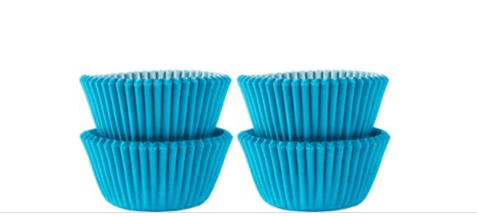 Mini Cupcake Cases 100/pkg - Caribbean Blue 1.25” - Walmart.com