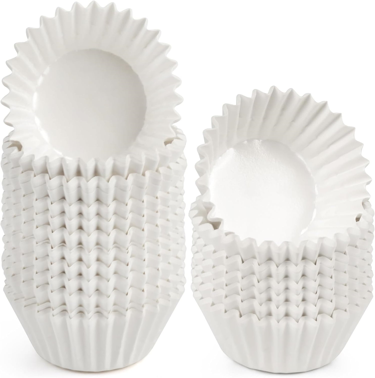 Mini Cupcake Liners,1 Inch Paper Cupcake Wrappers,White Baking Cups ...