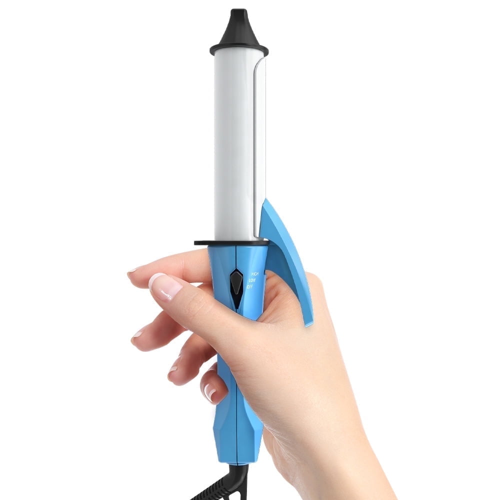 Wazor Travel Size Curling Iron 1 inch Ceramic Deep Wave Mini Curling ...