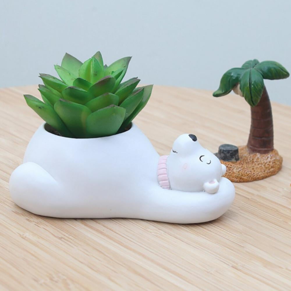 Mini Cute Cartoon Animal Shaped Succulent Cactus Flower Pot/Planter ...