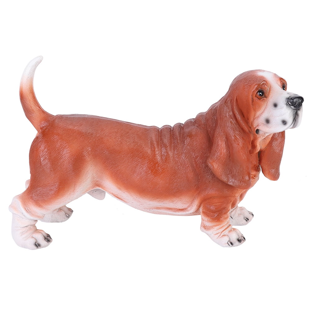 Mini Cute Dog Statue Sculpture Ornaments Resin Dog Craftwork Garden ...