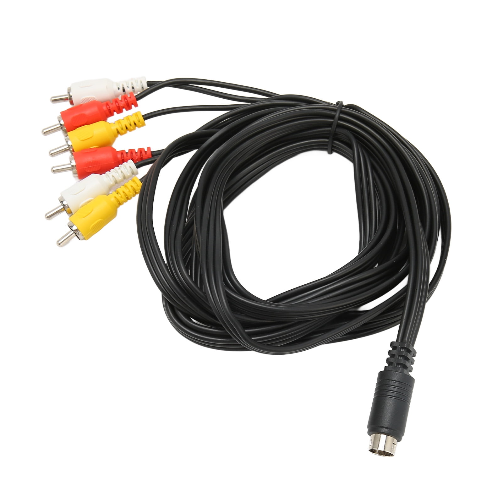 Mini DIN to 6 RCA Cable 9 Pin Clear Signal Stable Sound Video Composite ...