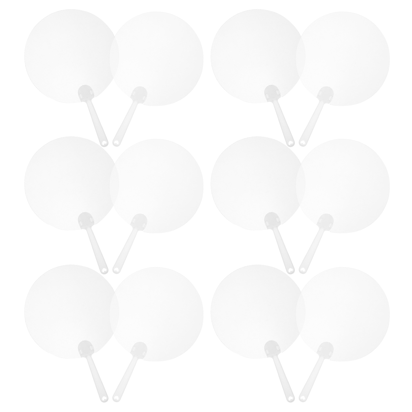 Mini DIY Fan 12 Pcs Plastic Painting Fans Graffiti Handheld Small Fresh ...