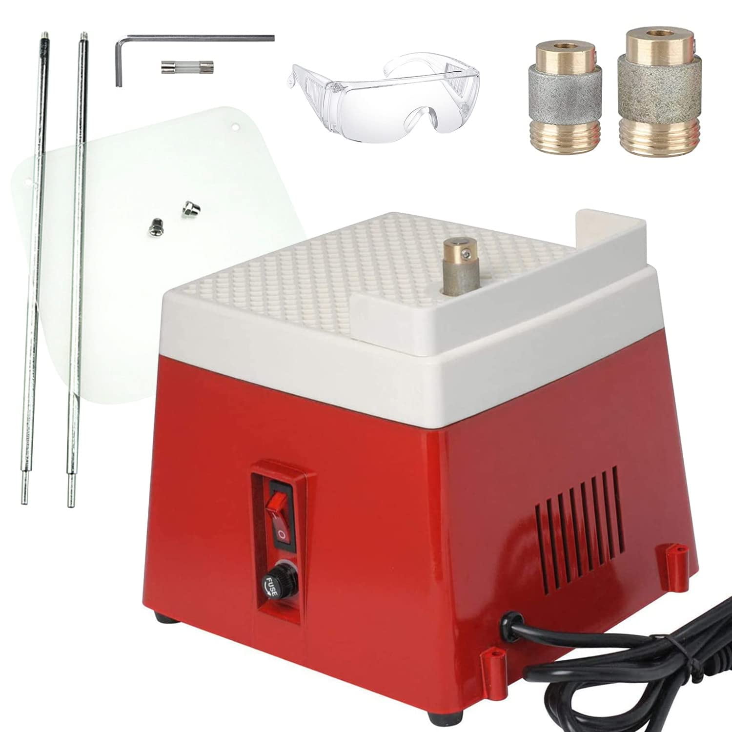 Mini DIY Grinding Tool Kit - Stained Glass Grinder Machine with 5/8 & 1 ...