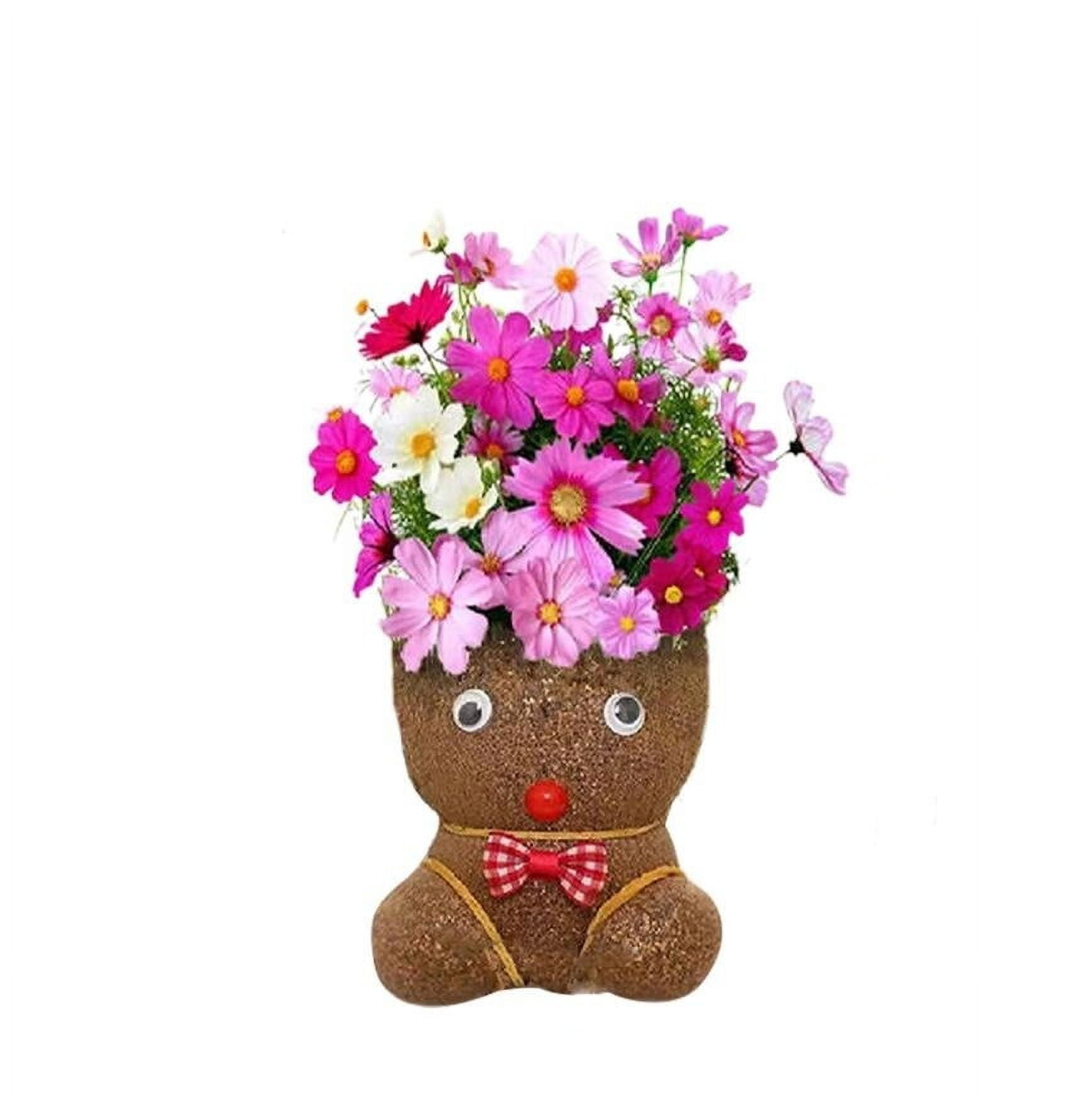 Mini DIY Magic Grass Head Doll Plant , Office, Home Bonsai Pots Small ...