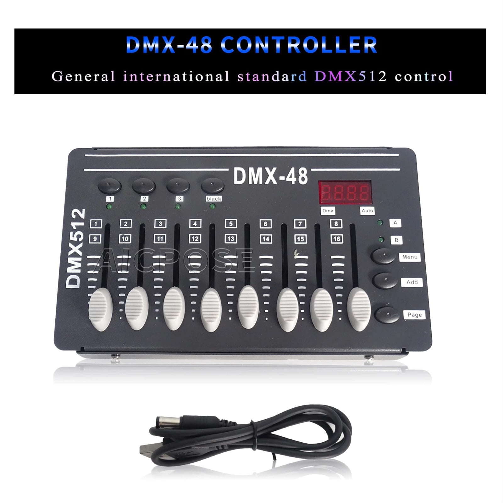 Mini DMX Controller LED Par Light DJ Light Console DMX-48 Console ...