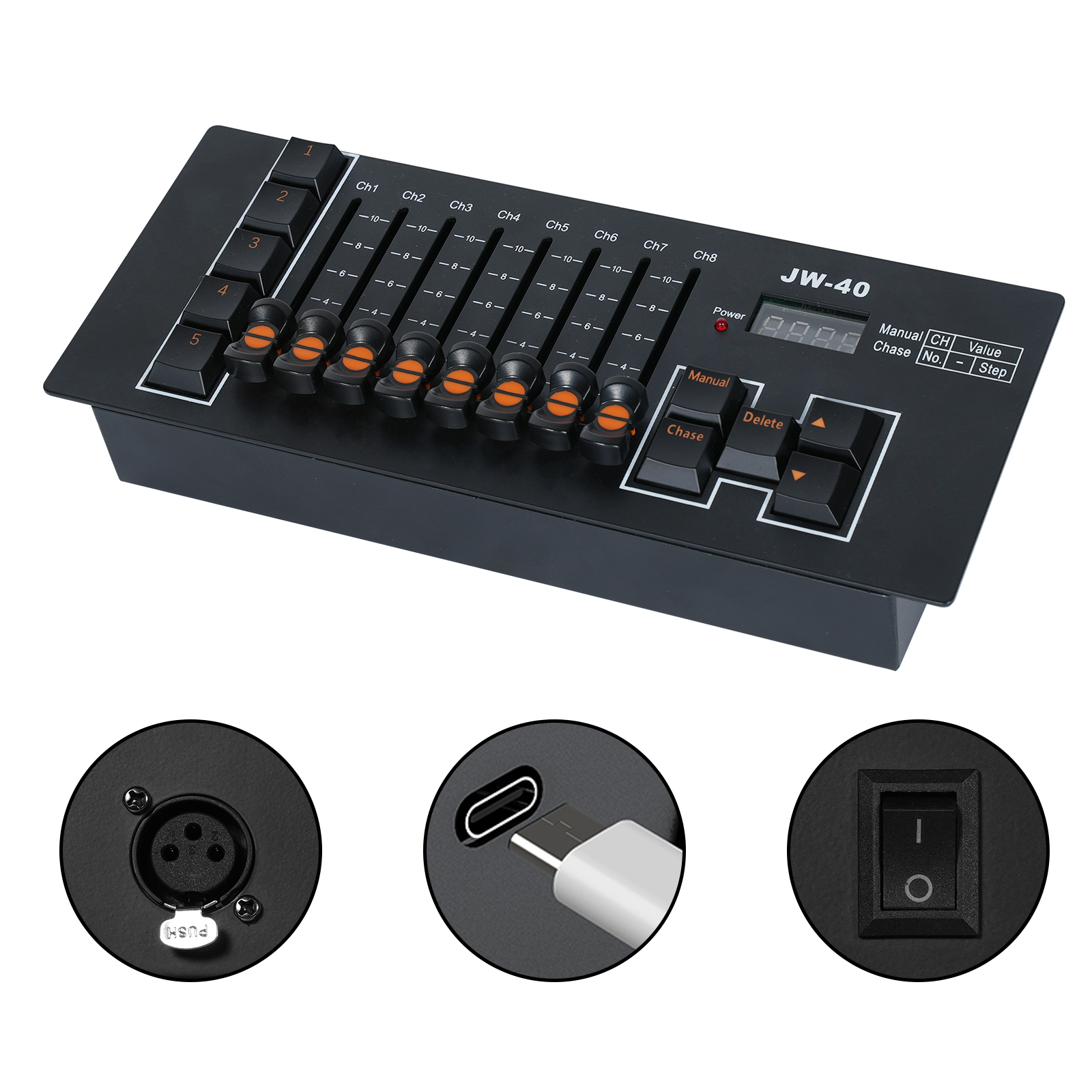 Mini DMX Controller for Dj Lights, DMX Console Stage Light Controller ...