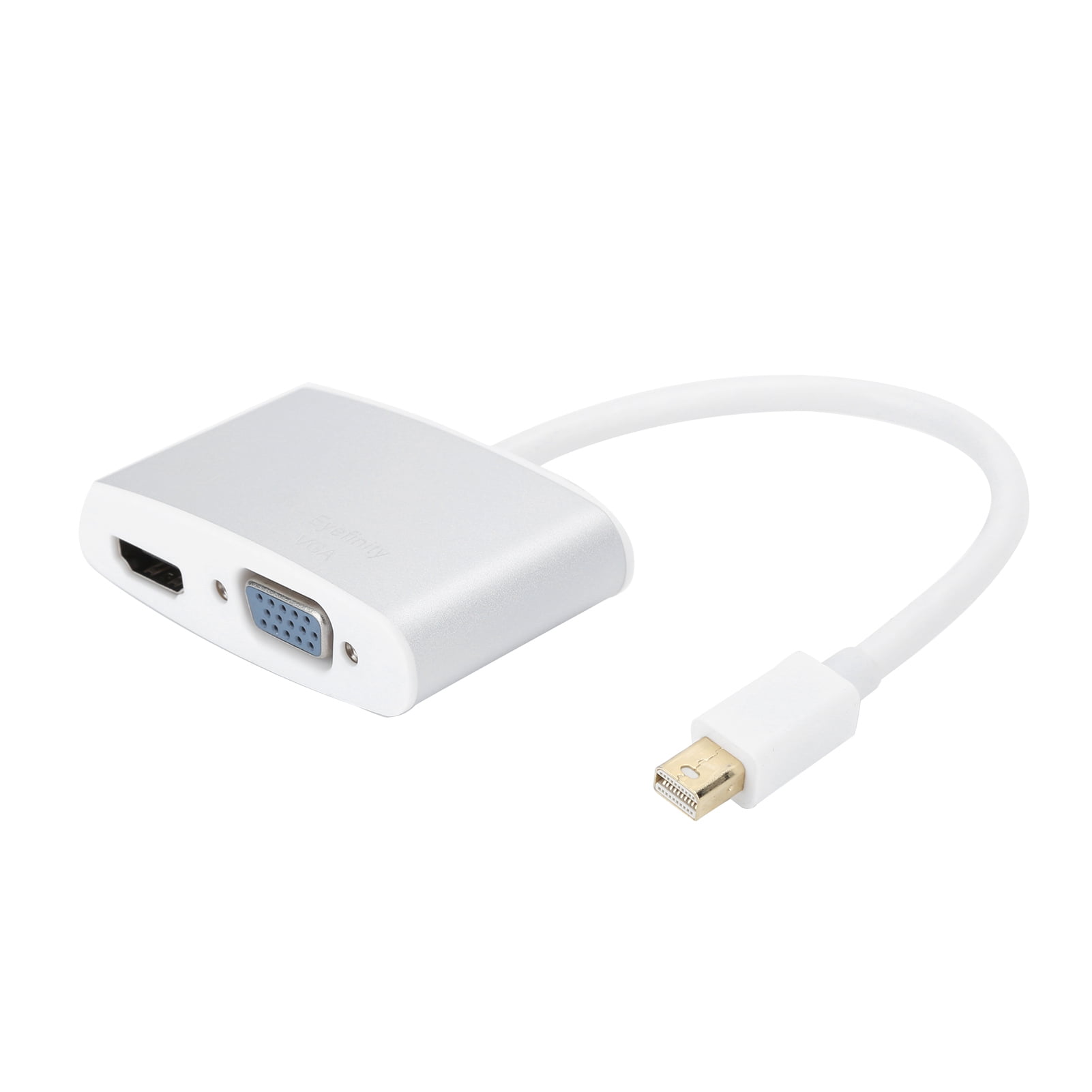 Mini DP to VGA/HDMI 2-in-1 4K x 2K Computer Monitor Adapter - White ...