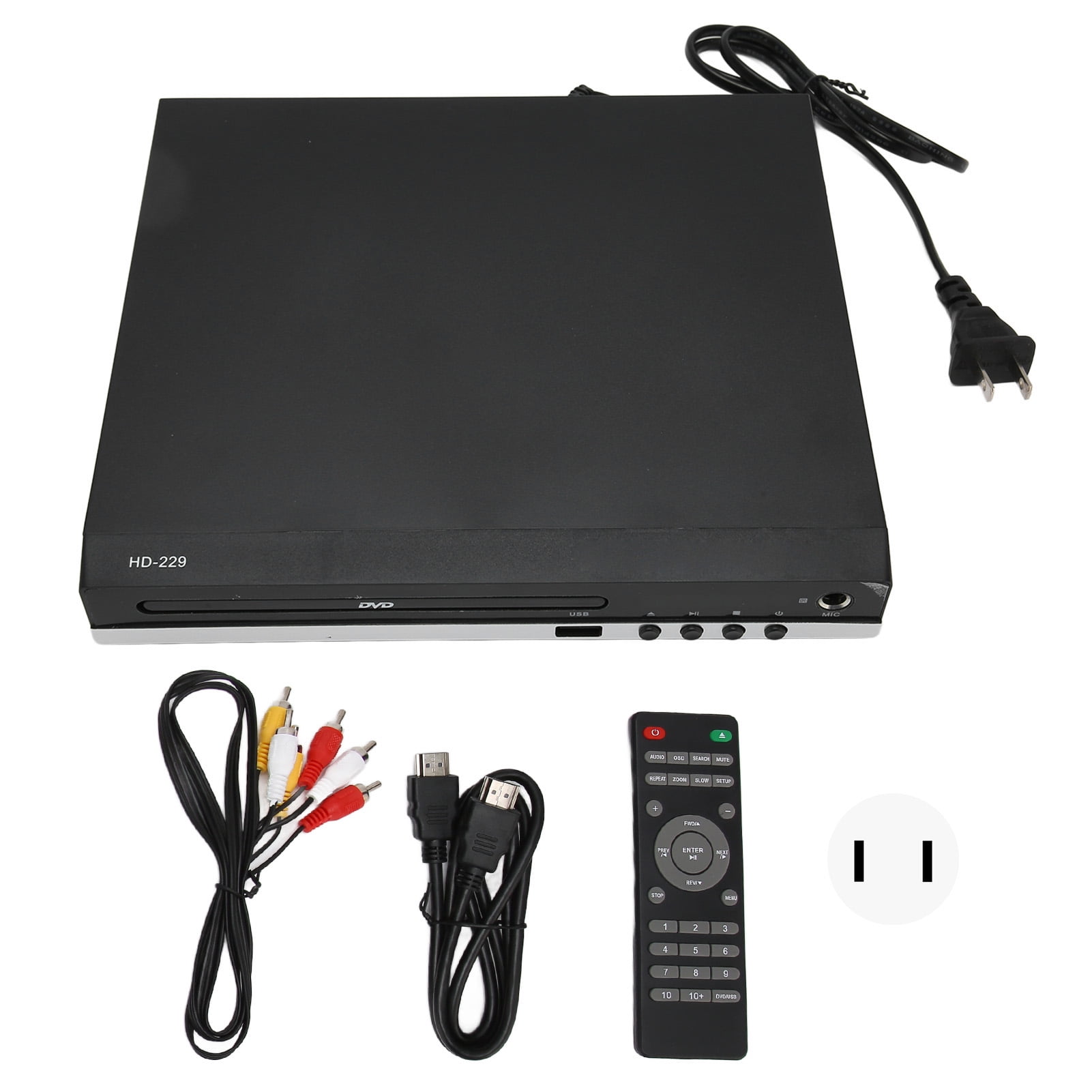 Mini DVD Player 1080P Support AV Output Remote Control HD Multimedia ...