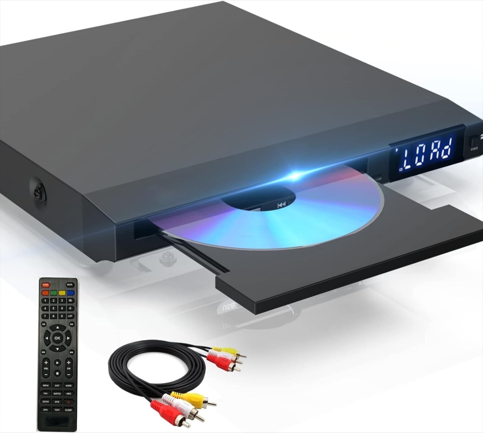 Compact DVD Player with Remote, Small DVD Player for TV Support ...