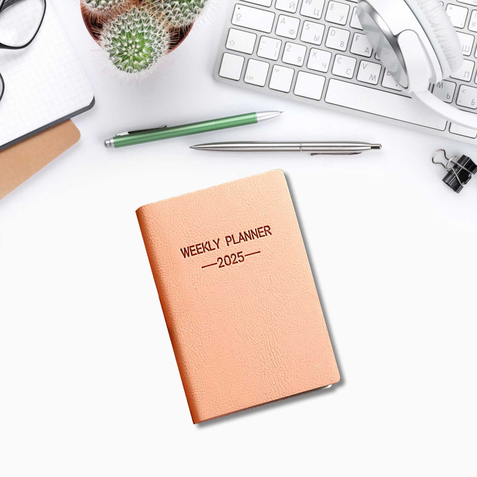 Mini Daily Planner Organizer, Spiral Bound Notebook, 6 Month Calendar ...