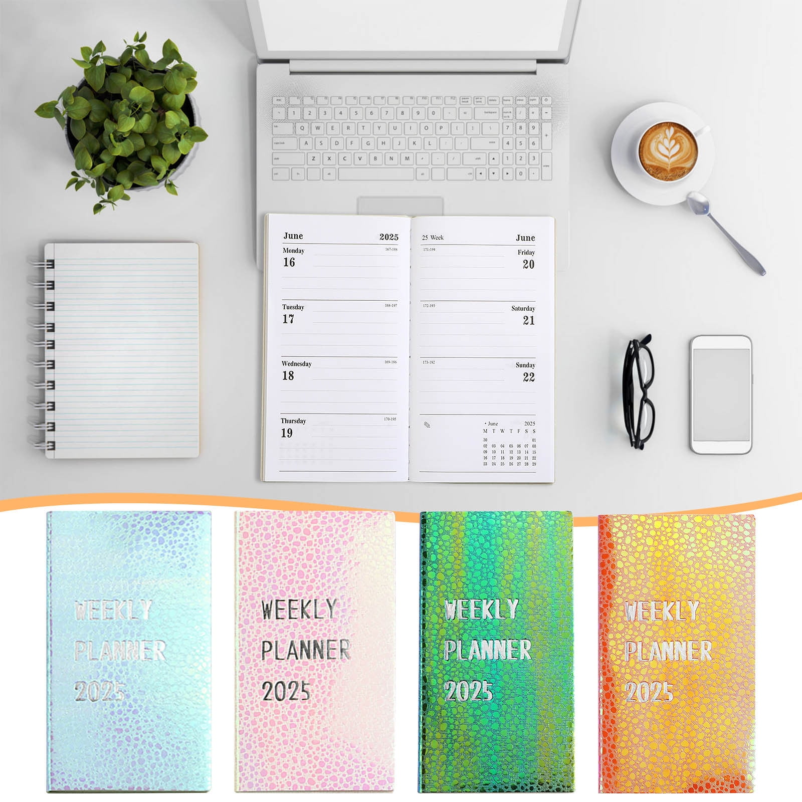 Bksdlh A6 Mini Notebook Organizer, Daily Planner, Pen Holder and ...