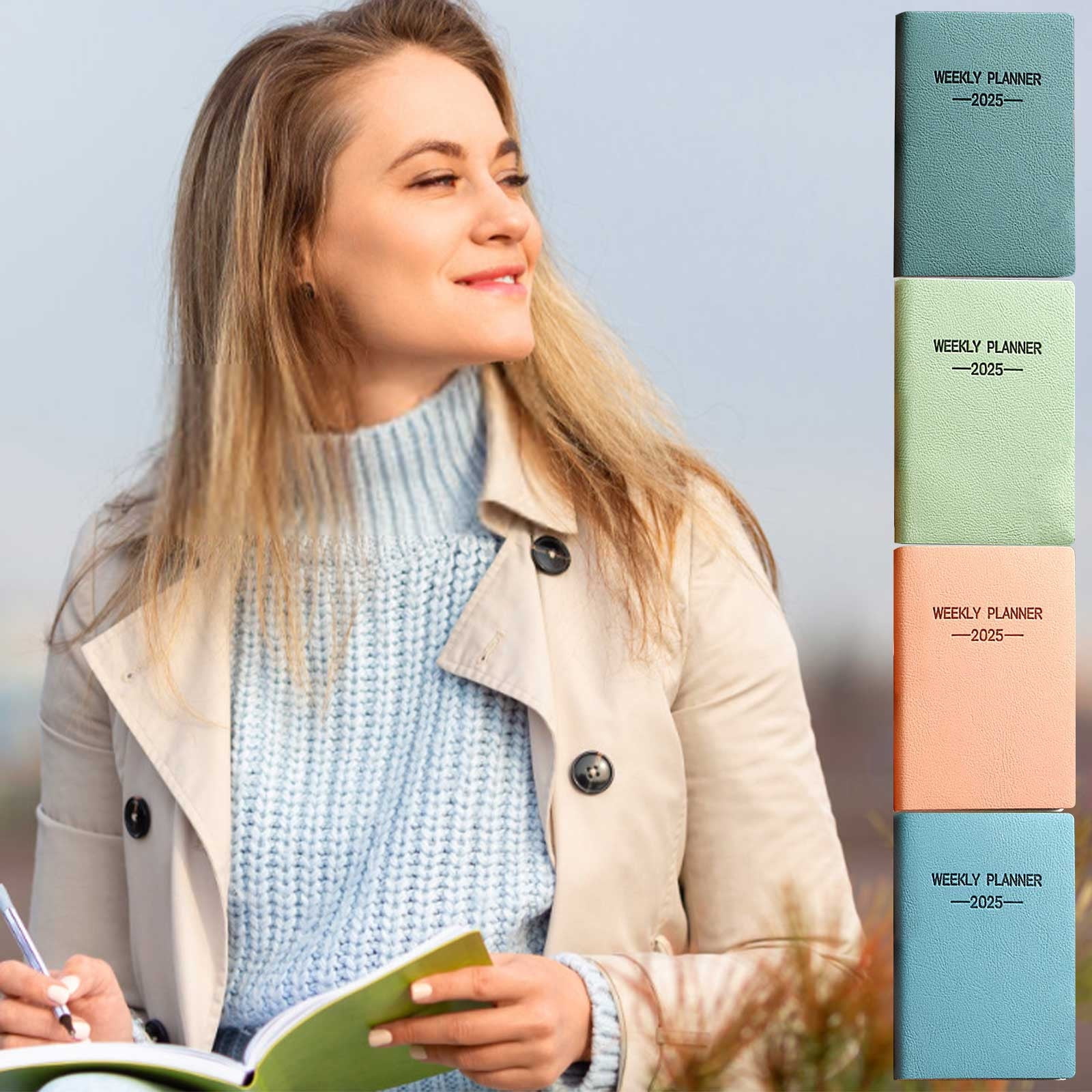 Mini Daily Planner Organizer, Spiral Bound Notebook Diary, Durable ...