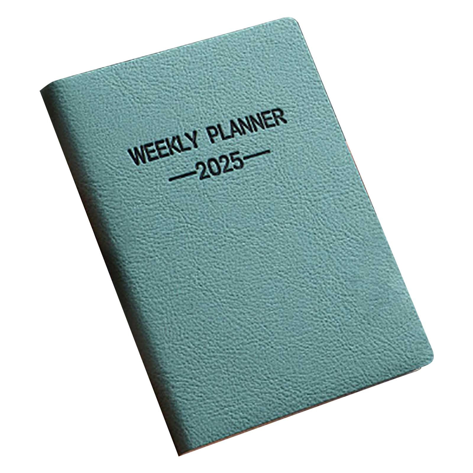 Mini Daily Planner Organizer, Spiral Notebook Diary, 6-Month Calendar ...