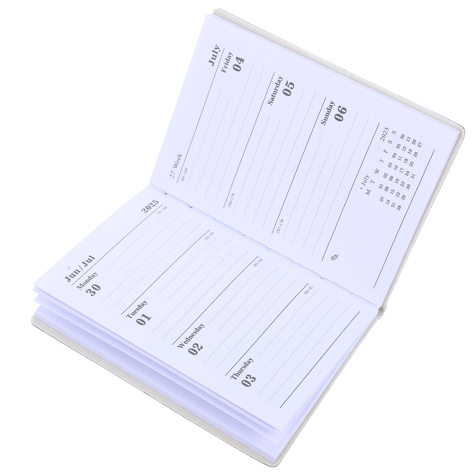 Mini Daily Schedule Notepad 2025 Office Agenda Notepad Delicate ...
