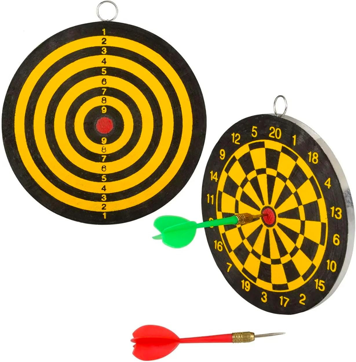 Mini Dart Board - Small Office Dart Game with Darts - Double Sided Game ...