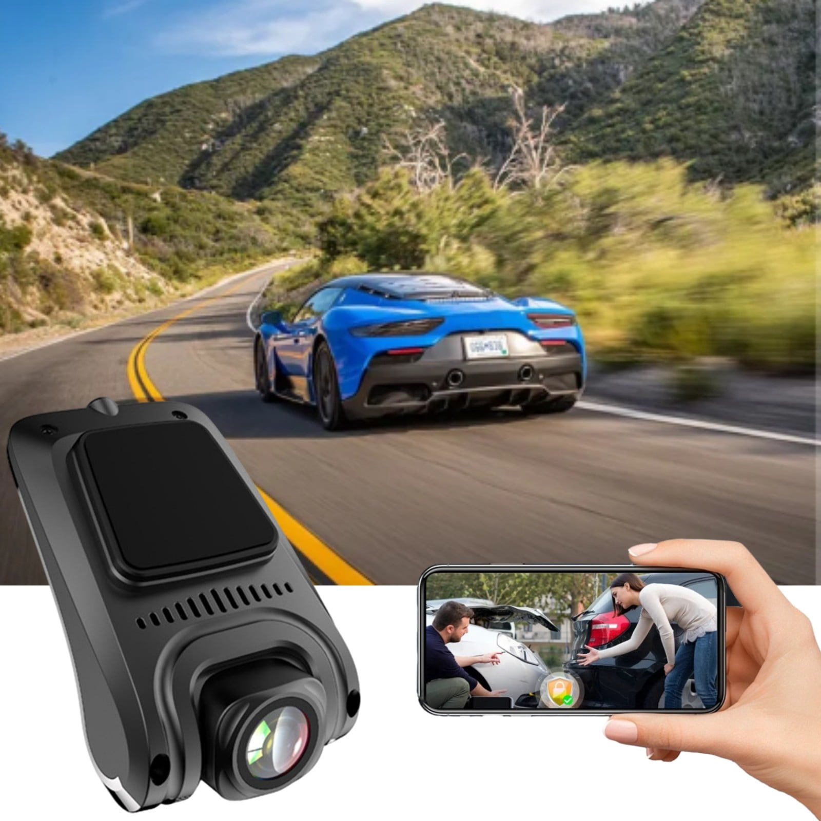 Mini Dash Cam Qwtwty Car Recorder Large Screen Android Navigation USB ...