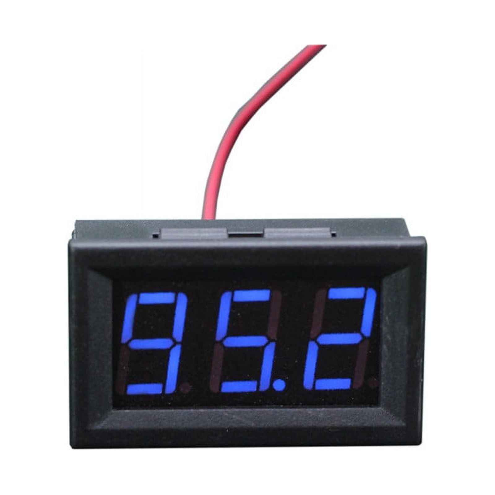 Mini Dc 5-120V Voltage Volt Meter Voltmeter Blue Led Panel 3 Digital ...