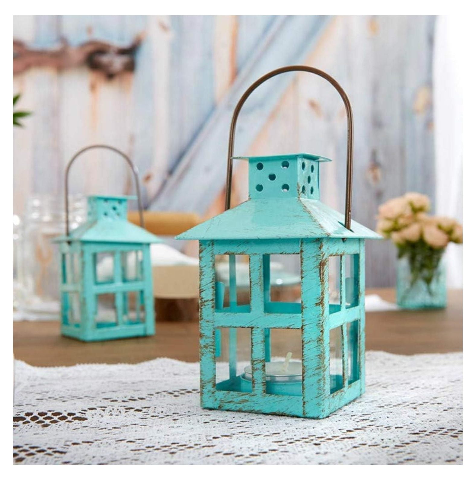 Mini Decorative Lantern,Vintage Metal Tealight Candle Lanterns ...