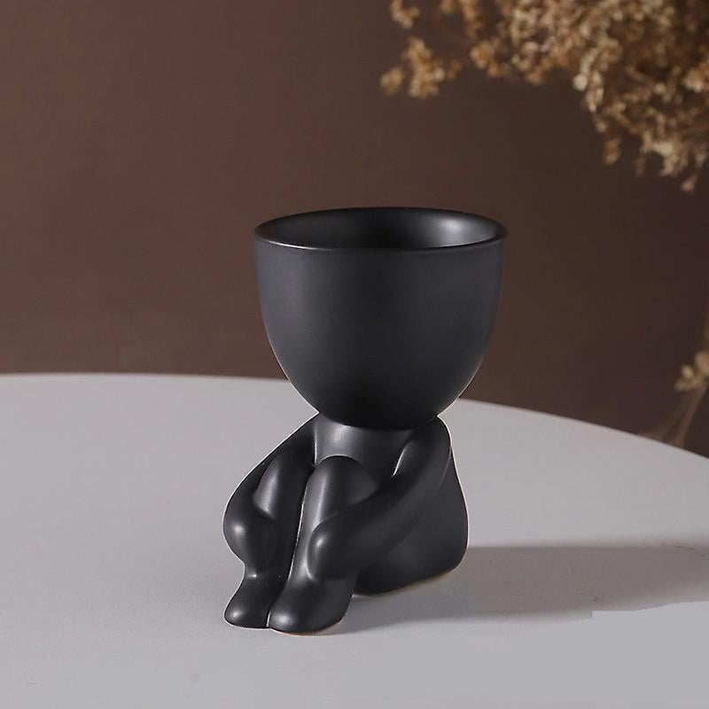 Mini Decorative Pots For Plants Human Shaped Ceramic Succulent Planters ...