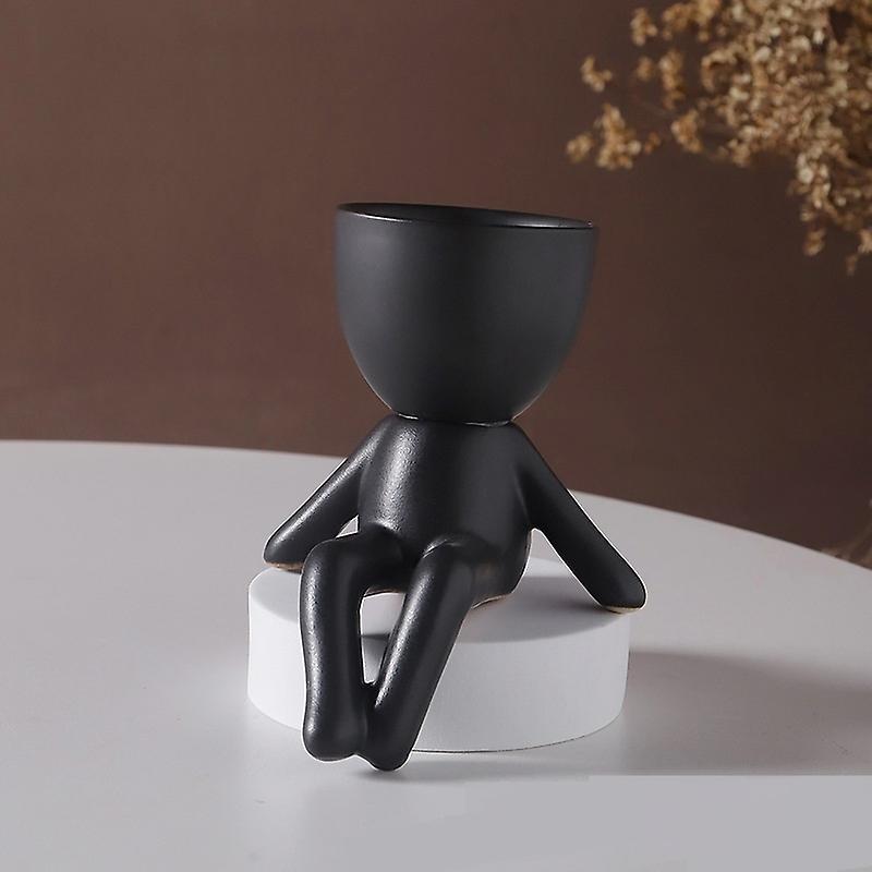 Mini Decorative Pots For Plants Human Shaped Ceramic Succulent Planters ...